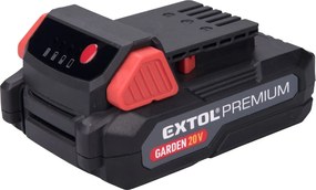 Baterie akumulátorová GARDEN20 V, 20 V Li - ion, 2000 mAh EXTOL PREMIUM 8895780
