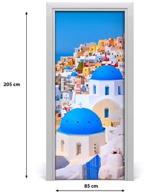 Fototapeta samolepící na dveře Město Santorini 85x205 cm