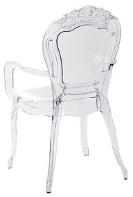 Set 2 ks. jídelních židlí VITTON II (průhledná). 1023157