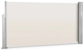 Boční markýza Blumfeldt Bari 316, boční roleta, 300 x 160 cm, hliník / krémově písková