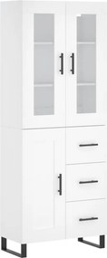 Skříň highboard bílá 69,5 x 34 x 180 cm kompozitní dřevo 3198681