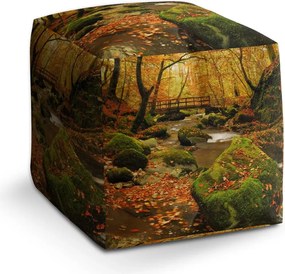 Sablio Taburet Cube Most v lese - 50x50x50 cm