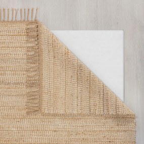 Flair Rugs, Kusový koberec Levi Chenille Jute Natural, 80x150, béžová, ložnice