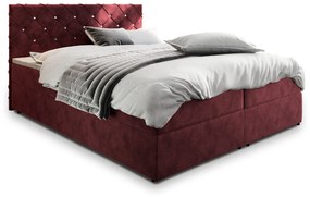 MSL Kontinentální čalouněná postel RIVOL (160 x 200 cm) Barva látky: MAGIC VELVET 2250