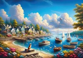 ART PUZZLE 40268 Puzzle Přístav plný plachetnic / 260 dílků / od 8 let