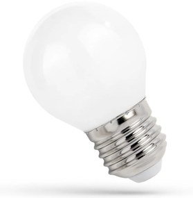 LED žárovka KOULE 1W E27 COG MILKY teplá bílá