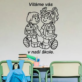 Samolepka Vítáme vás v naší škole
