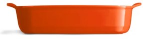 Emile Henry obdélníková zapékací mísa 30 x 19 cm, oranžová Toscane, 769650