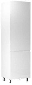 Vysoká kuchyňská skříň ASPEN, 60 cm; bílý lesk dvířka: pravá dvířka