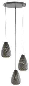 TRIO 301300342 Onyx závěsné svítidlo E27 3x42W