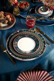Pip Studio Berry Blues talíř ∅21cm, modrý (talíř z tenkostěnného porcelánu)