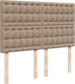Box spring postel s matrací cappuccino 160x200 cm umělá kůže 3293031