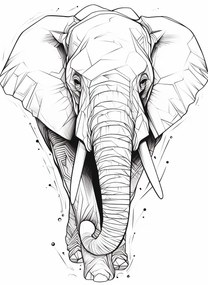 Obraz - Slon s chobotem