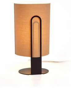 Hravá stolní lampička Clipam Barva nohy: Černá, Barva stínítka: Tmavě písčitá