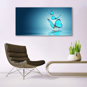 akrylový obraz Motýli Voda Umění 120x60 cm