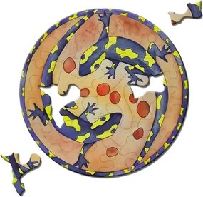 CURIOSI Kulaté puzzle Picoli: Mlok / 33 dílků / průměr 9 cm