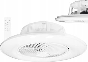 Stropní ventilátor Větrník Lampa na omítku Stropní Svítidlo Velký dálkový ovladač 56 cm