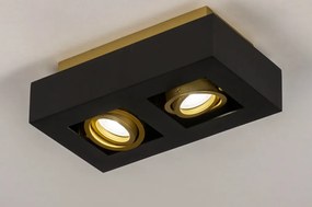Stropní LED svítidlo Rivolli Black and Gold 2