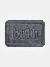 Sinsay - Koupelnový kobereček s nápisem Bath - šedá