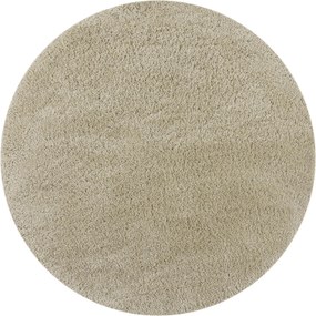 Flair Rugs, AKCE: 133x133 (průměr) kruh Kusový koberec Shaggy Teddy Natural kruh, béžová, dětský pokoj
