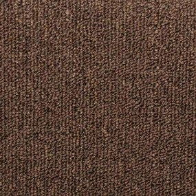 Schodové rohože 15 ks 65 x 21 x 4 cm hnědé s obdélníkovým okrajem 134571