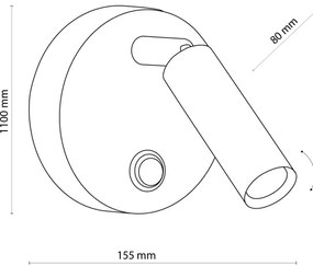 Nástěnné bodové svítidlo ENZO 1xG9/8W/230V bílá