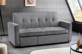 Designová rozkládací sedačka Zaragoza 180 cm šedý manšestr