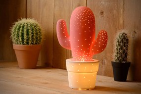 LUCIDE CACTUS Pink stolní lampa