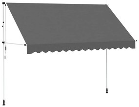 Ručně zatahovací markýza 350 cm antracitová 143691