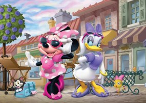 Dětská vliesová fototapeta na zed' Minnie a Daisy, Disney | 155 x 110 cm | DFTDNM 5228