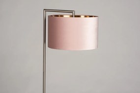 Stojací designová lampa Pallas Pink Steel