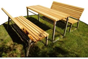 Zahradní set Republika, dvě lavičky + stůl