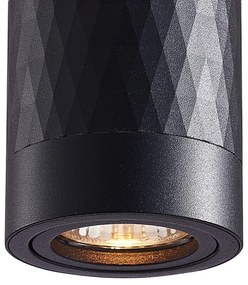 Stropní svítidlo Bima Arte Round, 1x černé kovové stínítko