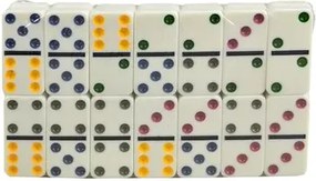 Domino v kovovém boxu / Společenská hra / 28 dílků / kov / od 3 let