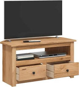Rohová TV skříňka 93x49x49 cm masivní borovice řada Panama 282685