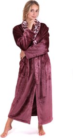 Župan s límcem Flora mauve wine 25 56 4853 - S