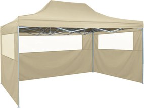 Nůžkový pavilon 3x4,5m se stěnami béžový