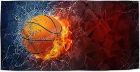 Sablio Ručník Basketbalový míč - 50x100 cm