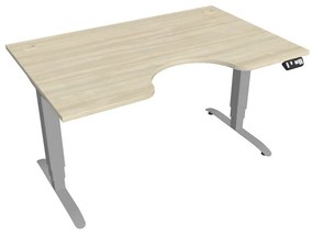 Hobis Motion Elektr. nastavitelný stůl 140x90 s pamětí - HOBIS ERGO MOTION MSE 3M 1400 Dekor stolové desky: akát, Barva kovové podnože: stříbrná