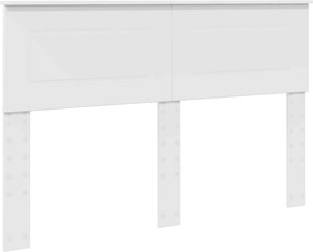 Rám postele s čelo Bílá 160 x 200 cm Kompozitní dřevo 3408830