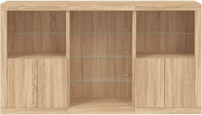Příborník s LED osvětlením dub sonoma 181,5 x 37 x 100 cm 3209179