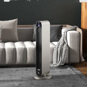HOMCOM Elektrické topení, 3 režimy, 12hodinový časovač, LED displej, oscilační funkce