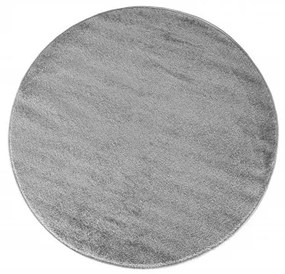 Kulatý koberec šedé barvy