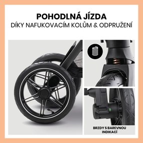 Hauck Kombinovaný kočárek Comfort N Care Air 2v1 mocha