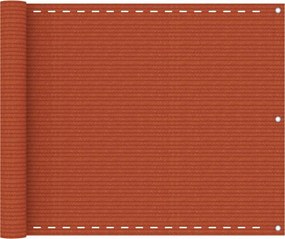 vidaXL Balkonová zástěna 75 x 400 cm HDPE [42316] Barva: orange