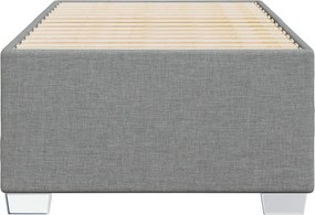 Rám postele bez matrace světle šedá 90 x 190 cm textil 3284436