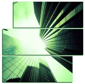Obraz na plátně - Pohled na mrakodrap - čtverec 3252ZD (75x75 cm)