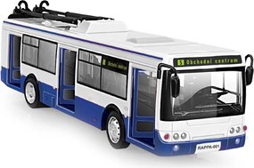 RAPPA Trolejbus který hlásí zastávky česky - 28 cm - modrý
