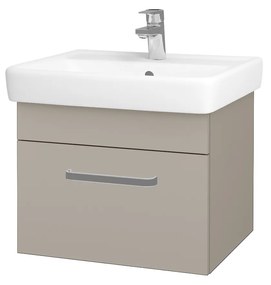 Dřevojas Koupelnová skříň Q UNO SZZ 55 Varianta: N01 Bílá lesk / Úchytka T01 / D05 Oregon
