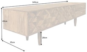 Designový TV stolek Halia Honey 145 cm akácie